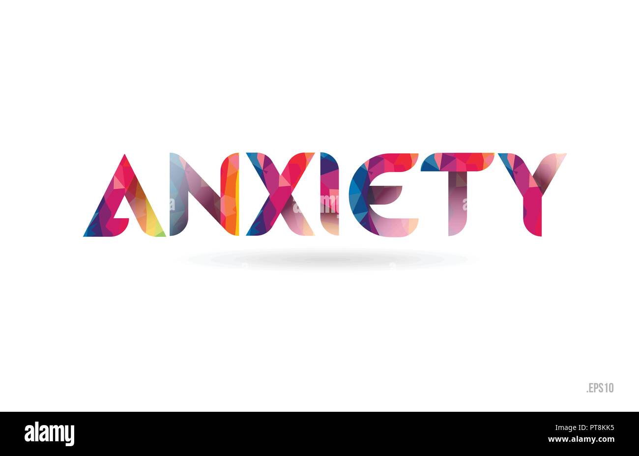 Word anxiety Stock Vector Images - Alamy