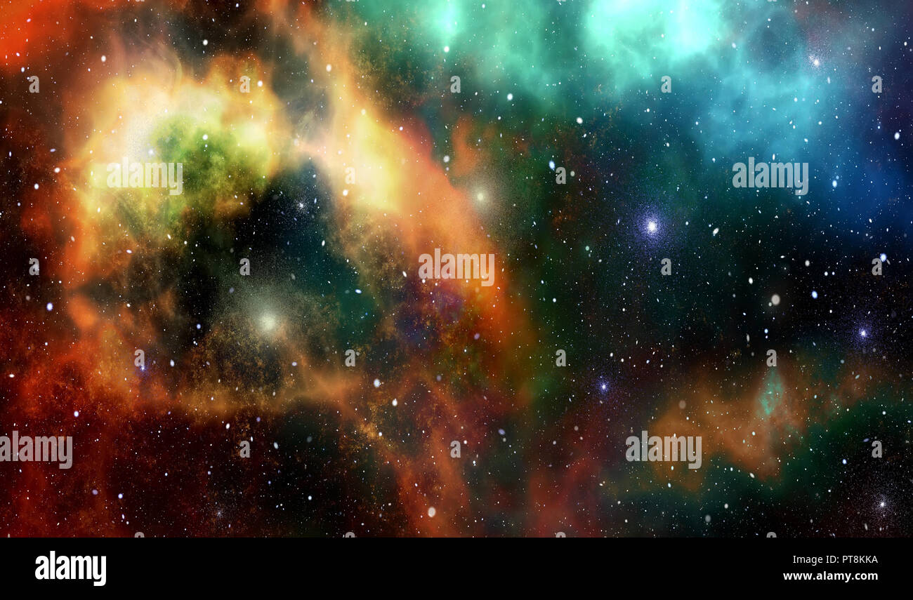 Star wars galaxies in the infinite Universe Stock Photo - Alamy