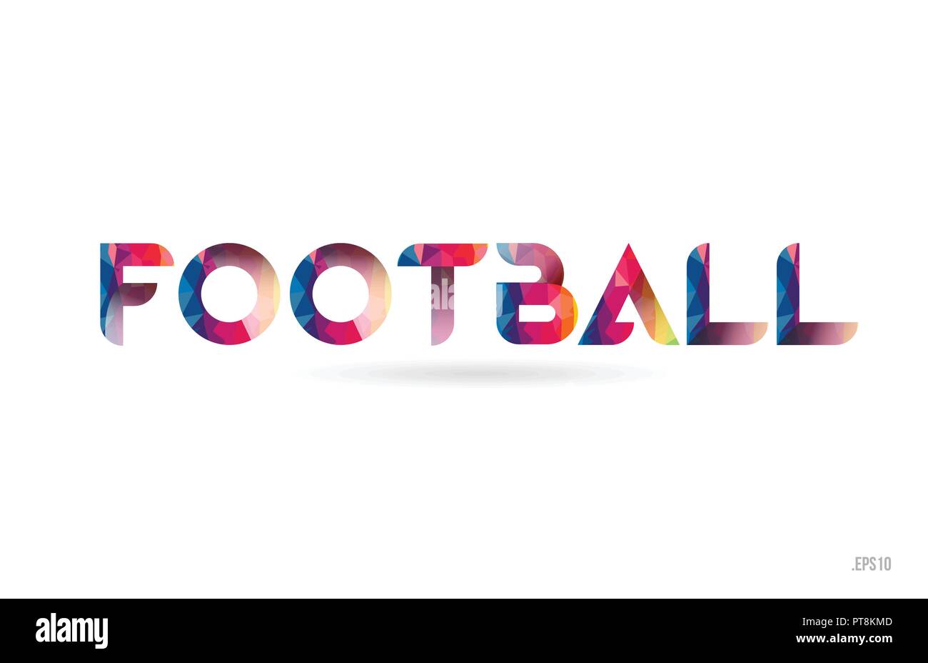 Football typography hi-res stock photography and images - Alamy