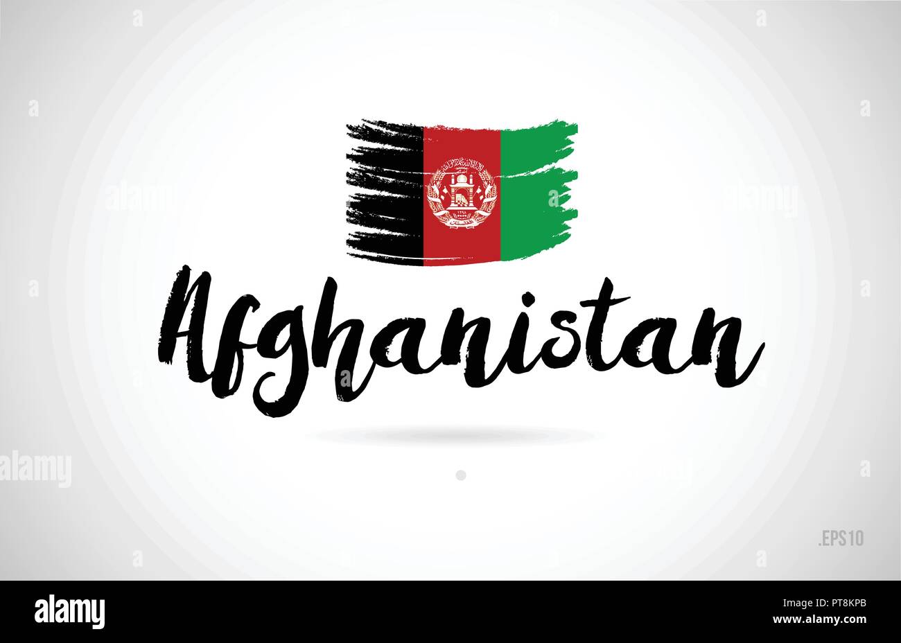 afghanistan country flag concept with grunge design suitable for a logo ...