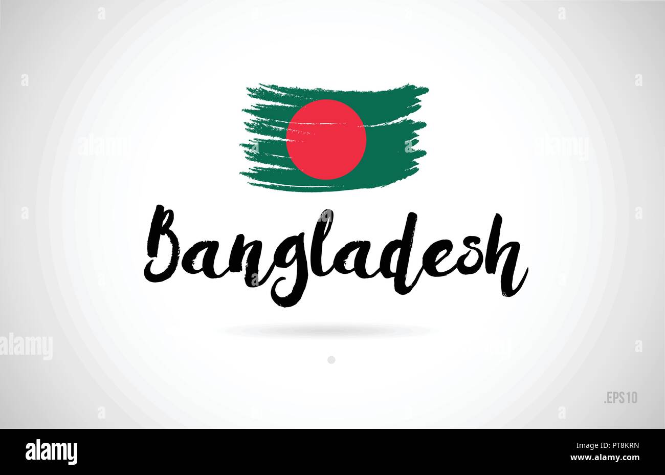 bangladesh country flag concept with grunge design suitable for a logo ...