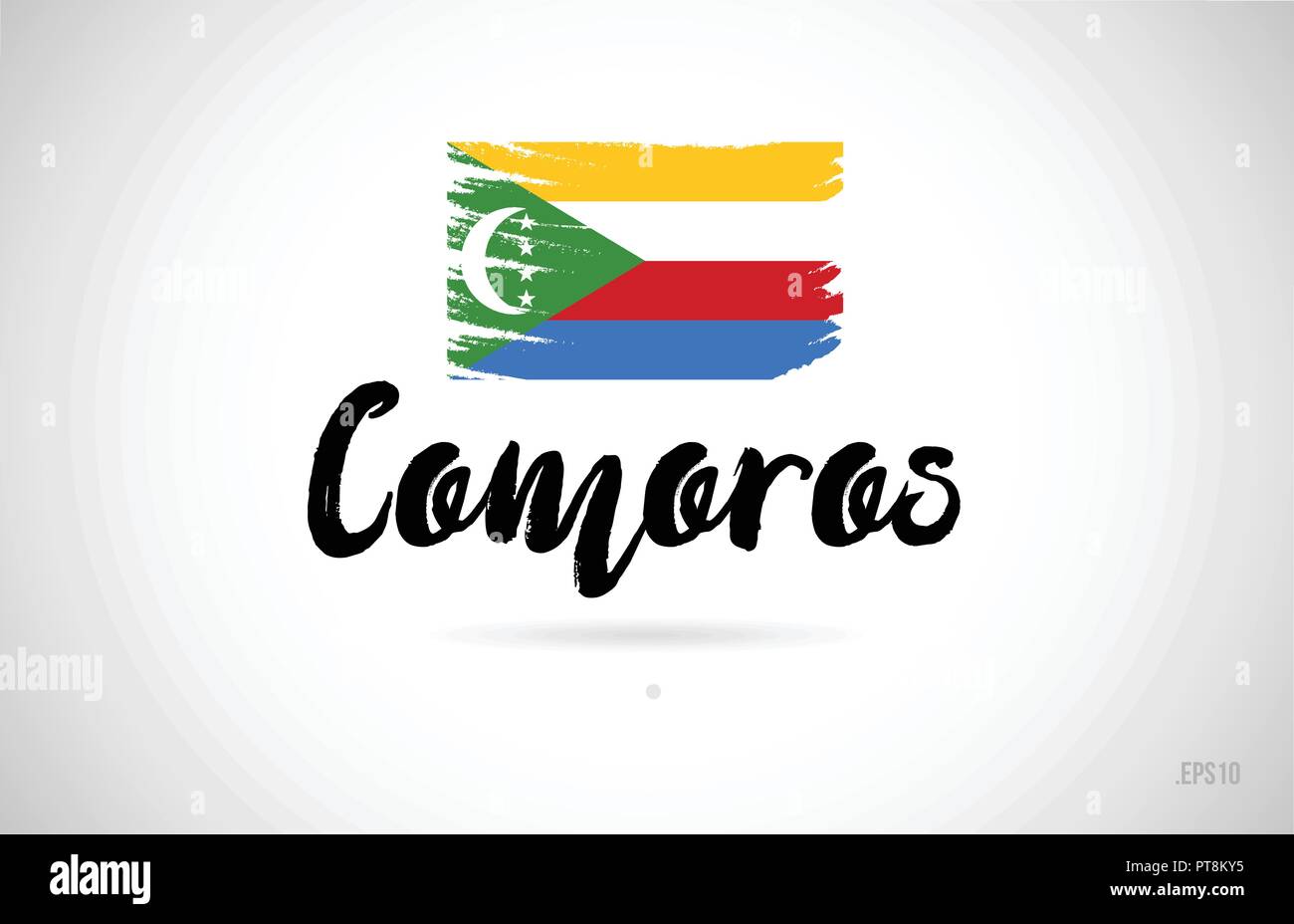 Comoros grunge flag Stock Vector Images - Alamy
