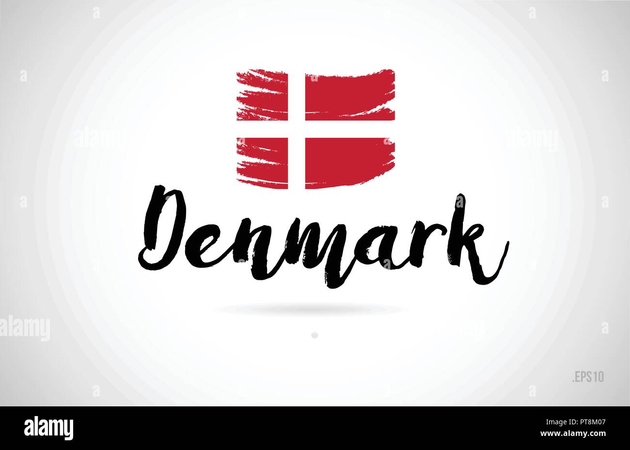 denmark country flag concept with grunge design suitable for a logo ...