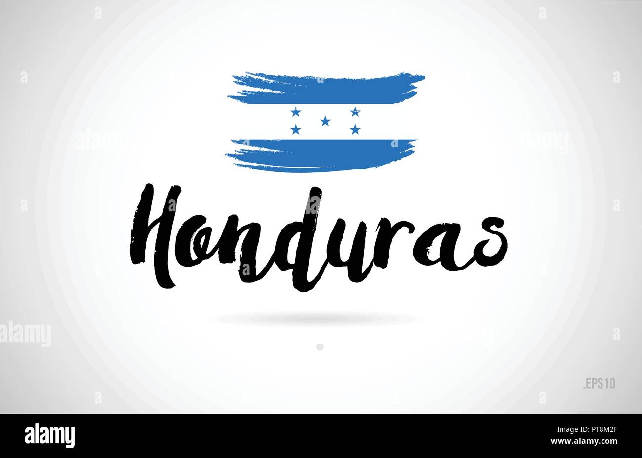 honduras country flag concept with grunge design suitable for a logo ...