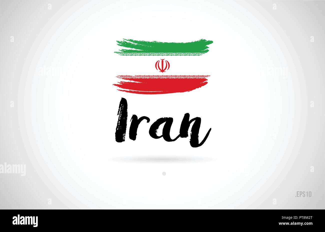 iran country flag concept with grunge design suitable for a logo icon ...