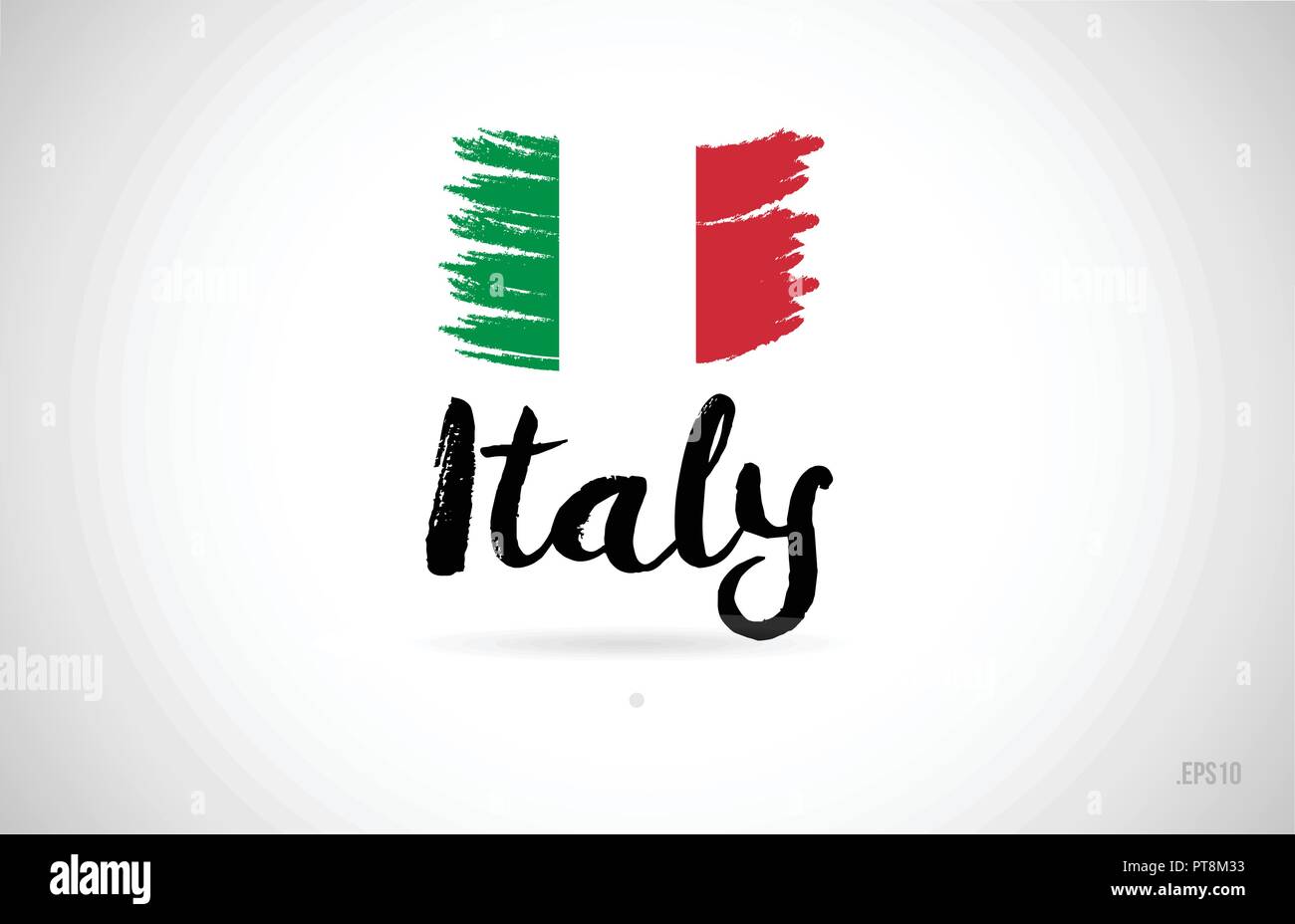 italy italy country flag concept with grunge design suitable for a logo ...