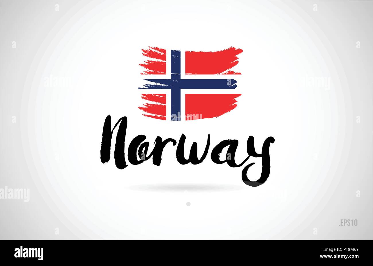 norway country flag concept with grunge design suitable for a logo icon ...