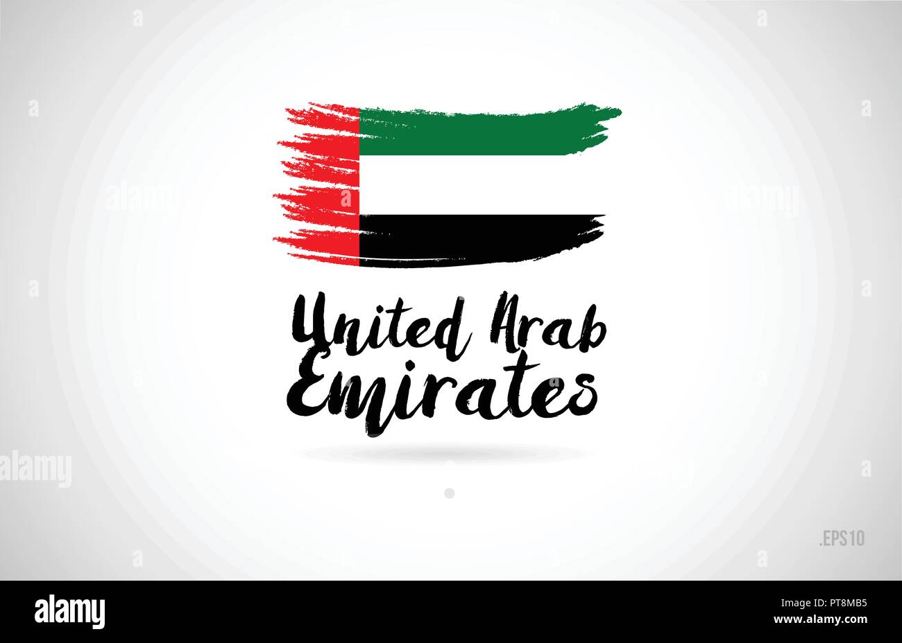 the united arab emirates country flag concept with grunge design ...