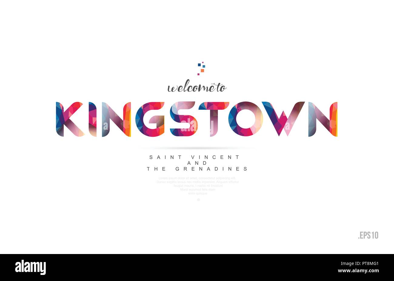 Welcome to kingston Stock Vector Images - Alamy