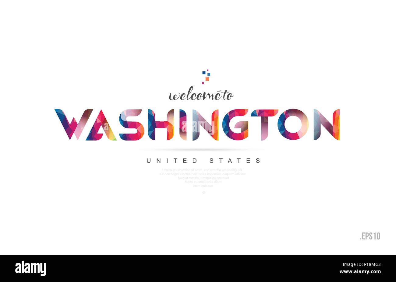Welcome to washington dc usa united states card and letter design in ...