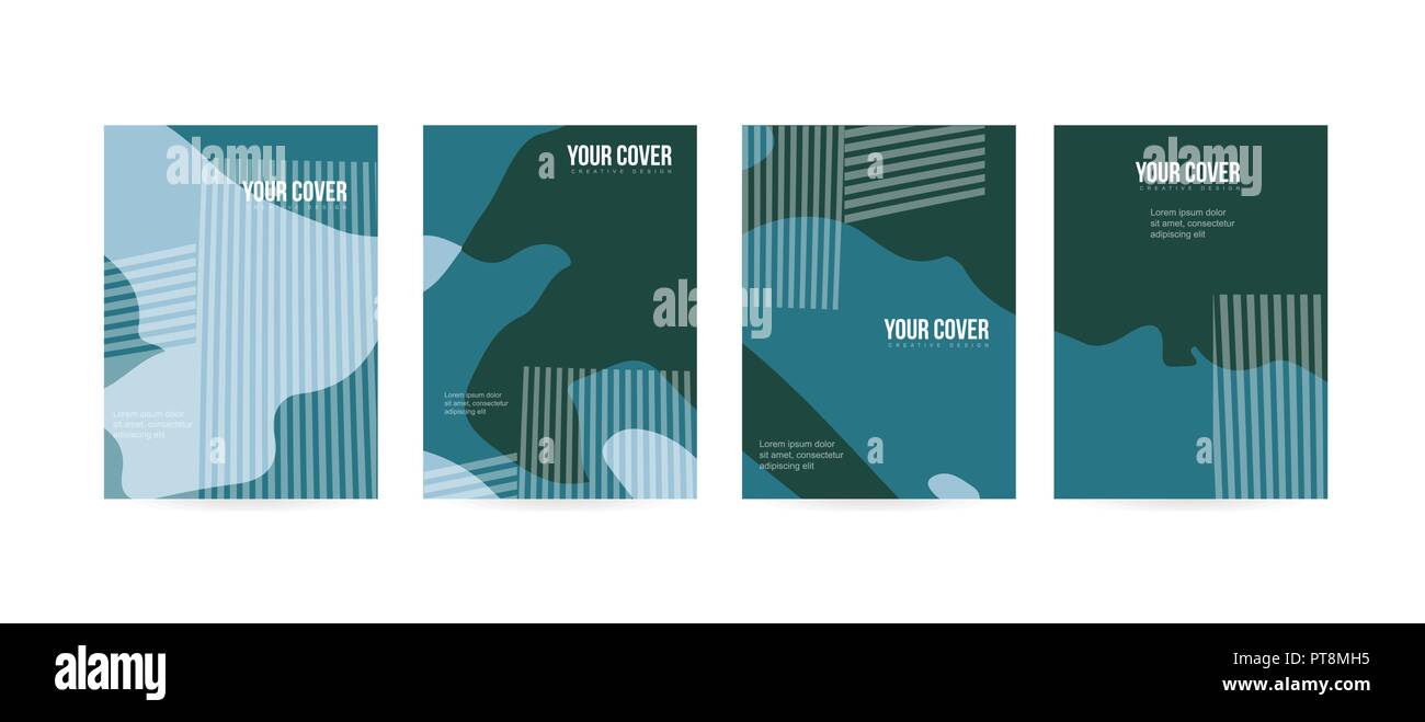 Minimal cover concept for brochure or card design. Simple and elegant ...