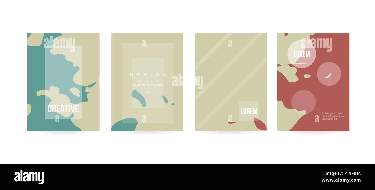 Minimal cover concept for brochure or card design. Simple and elegant ...