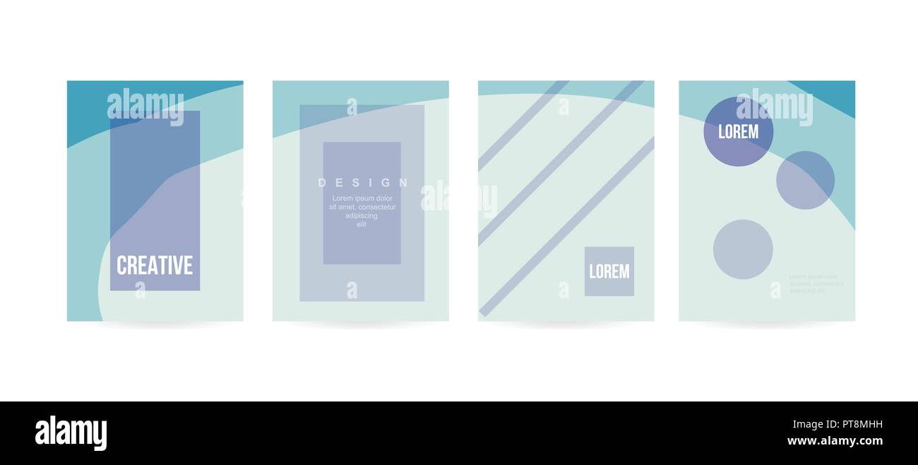 Minimal cover concept for brochure or card design. Simple and elegant ...