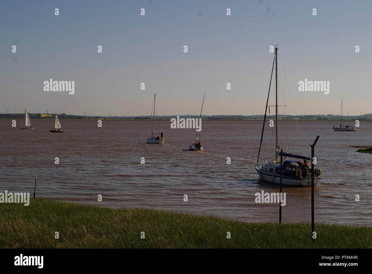 Regatta day, Humber Yawl Club, Brough, Petruaria, Hull, East Yorkshire ...