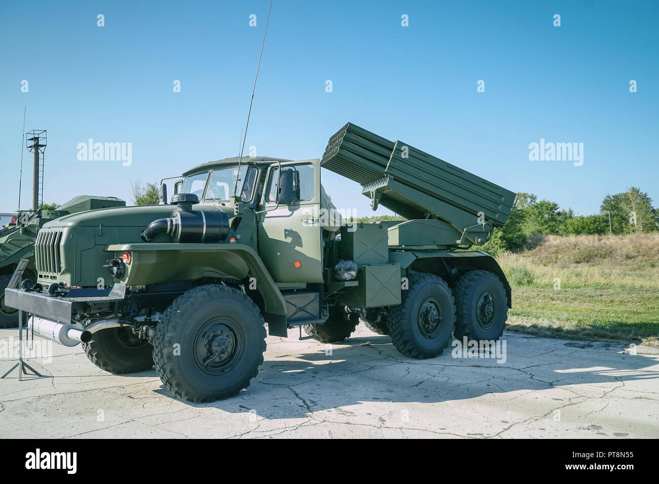 Multiple launch rocket system Stock Photo - Alamy