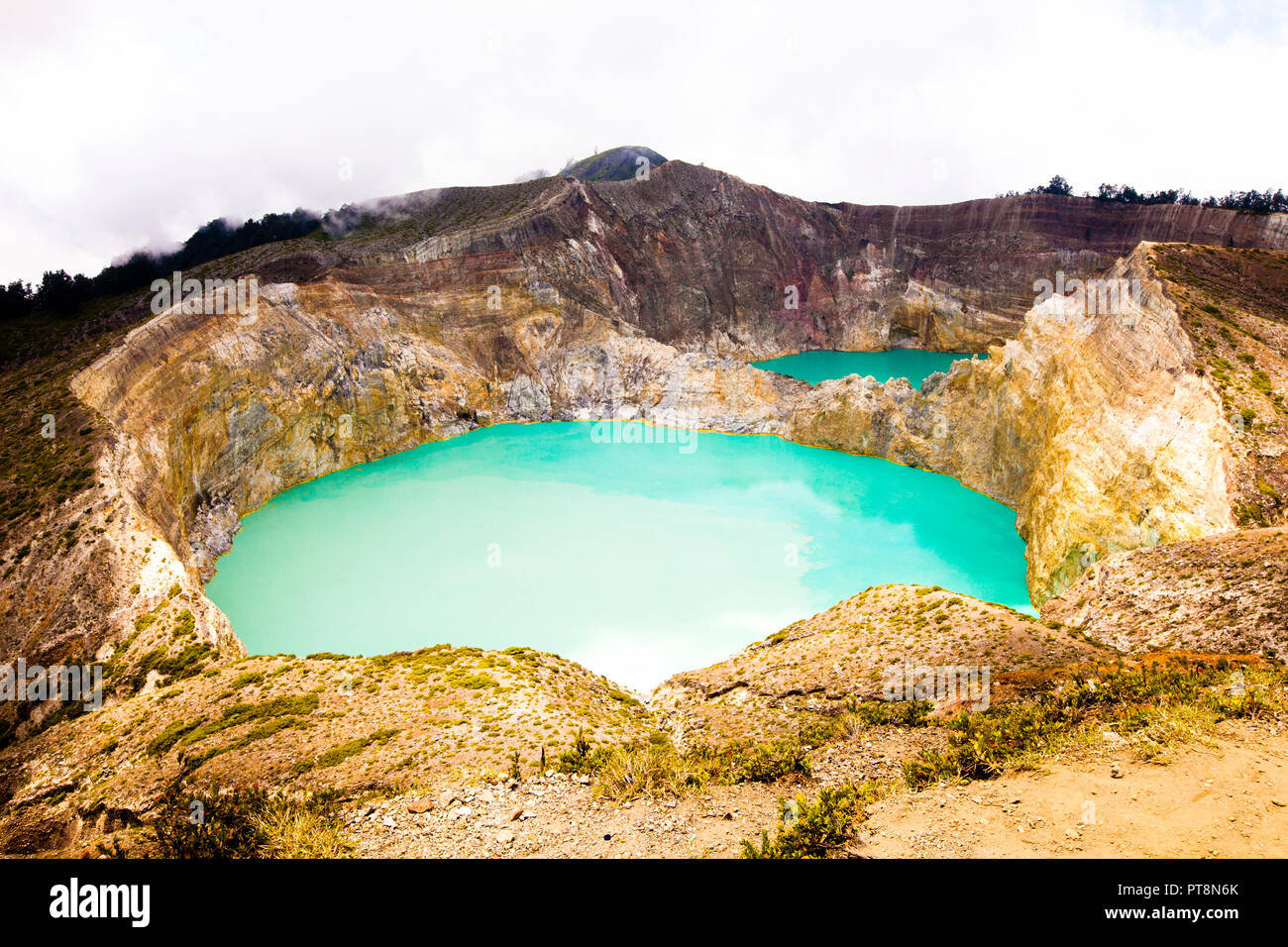 Kelimutu-Volcano on Flores, Indonesia Stock Photo - Alamy