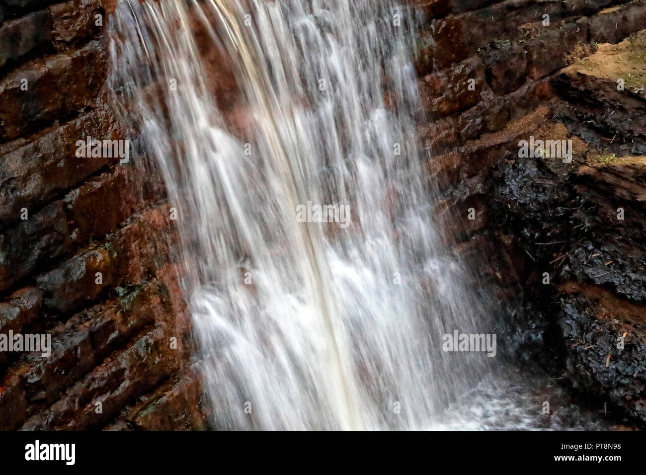 Waterfall into Thruscross Reservoir, this waterfall is created only ...