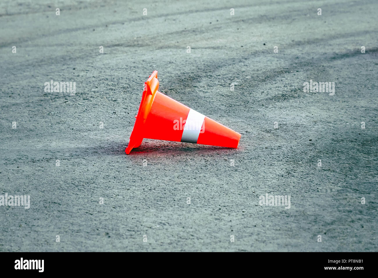 Fallen safety cone hi-res stock photography and images - Alamy