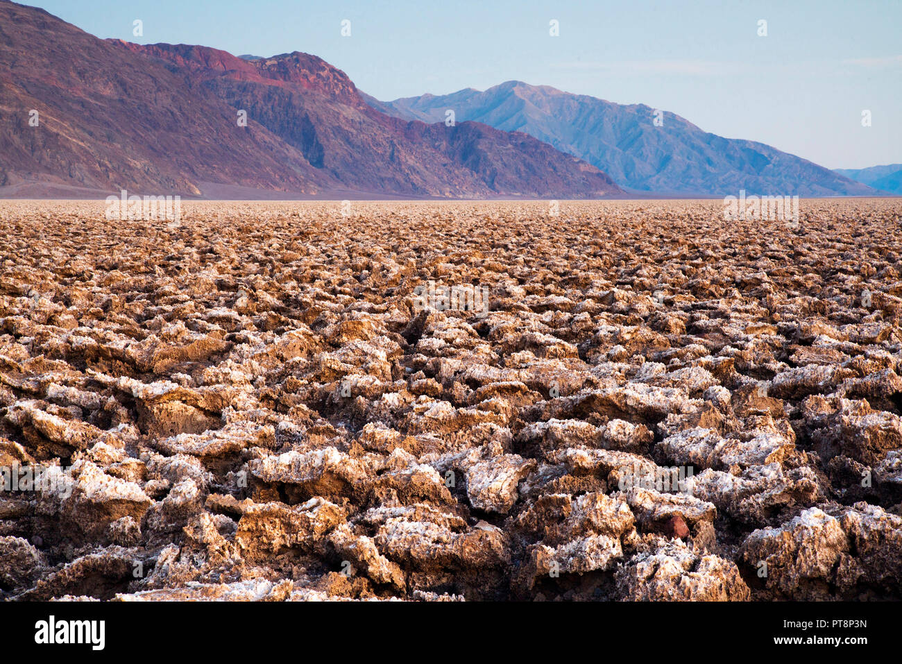 Devils Golf Course at Badwater Basin in Death Valley National Park ...