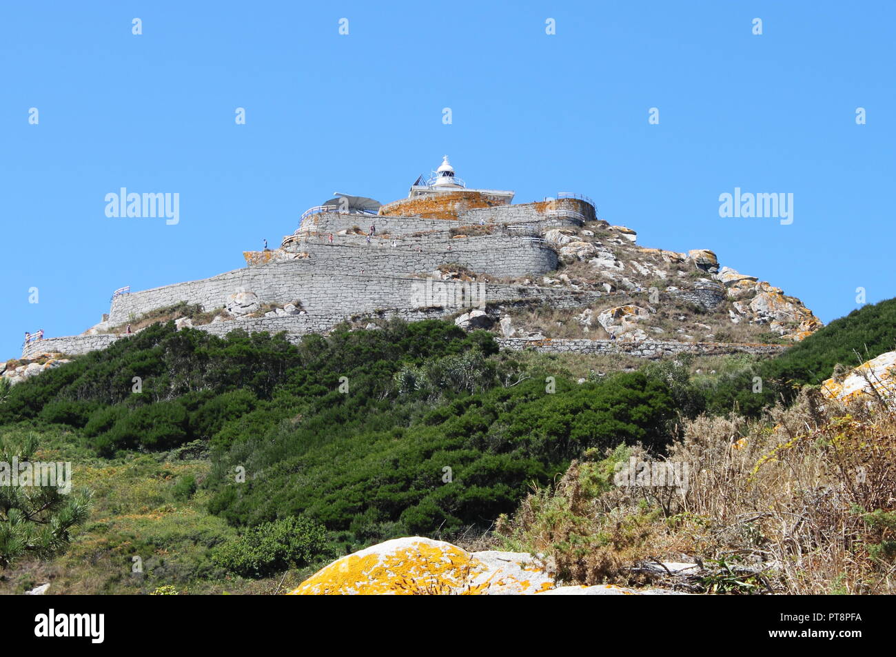 Faro de Cies in Cies islands. Galicia, Spain Stock Photo - Alamy