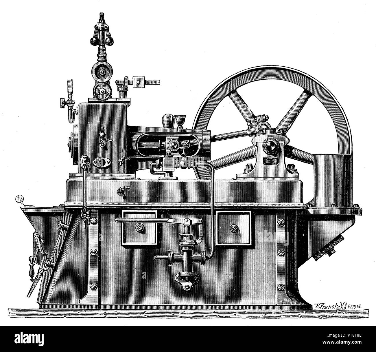 Steam engine by Altmann & Co., 1900 Stock Photo - Alamy