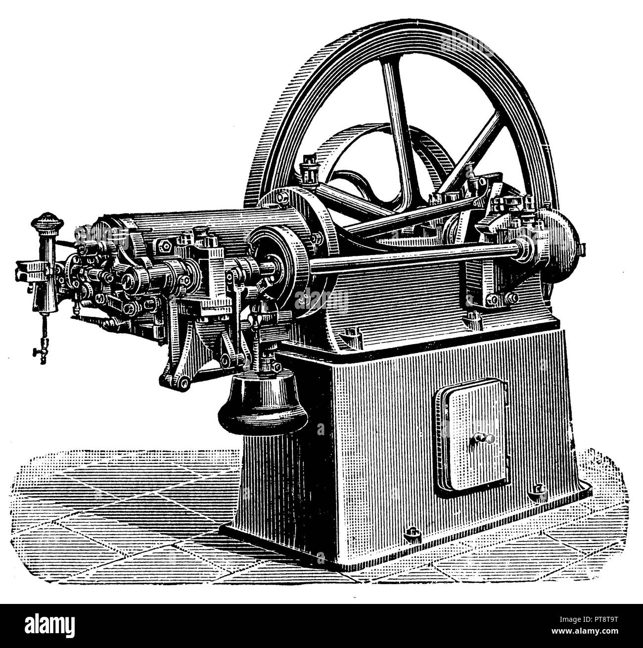 Gas engine according to Kaselowsky's system, 1900 Stock Photo - Alamy