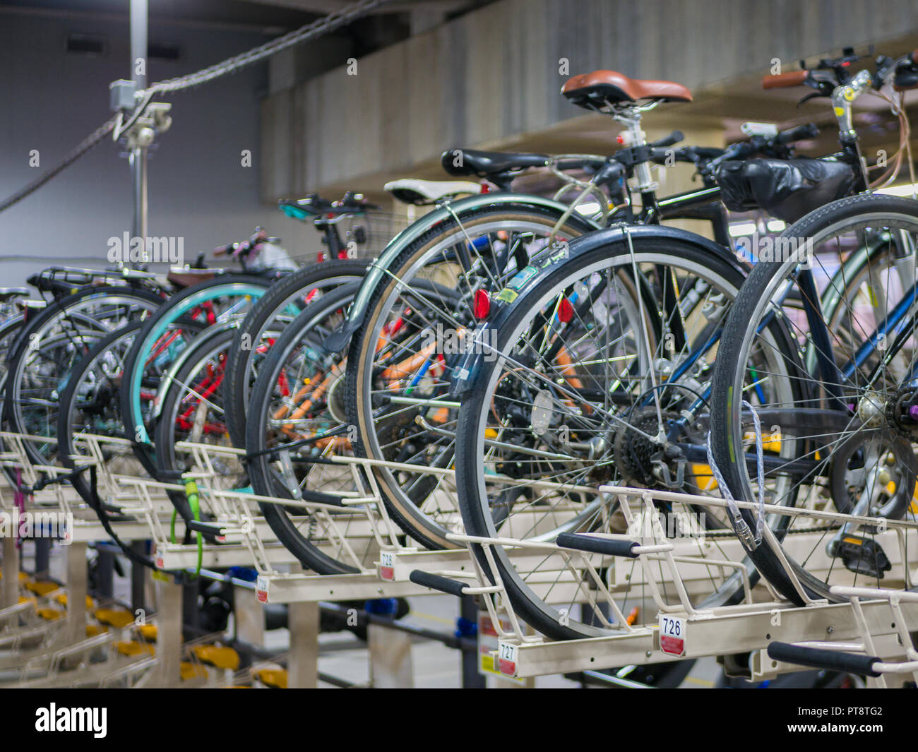 Japanese bike rack hi-res stock photography and images - Alamy