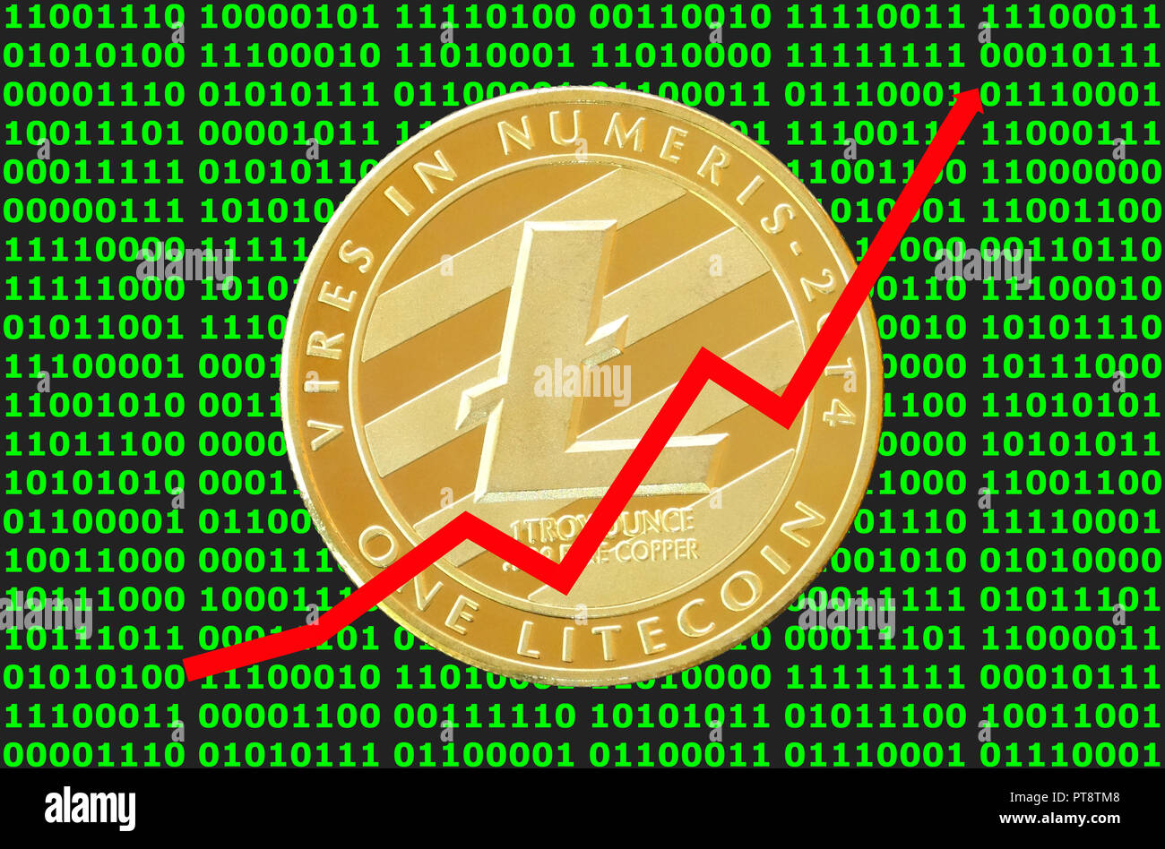 Crypto currency coin, blockchain digital money Stock Photo - Alamy