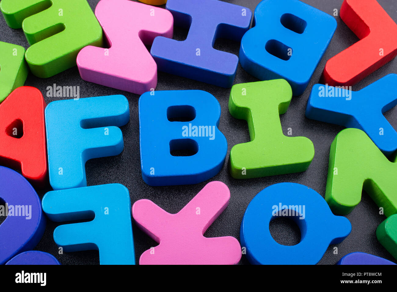 FBI wording with Colorful Letters of Alphabet made of wood Stock Photo ...