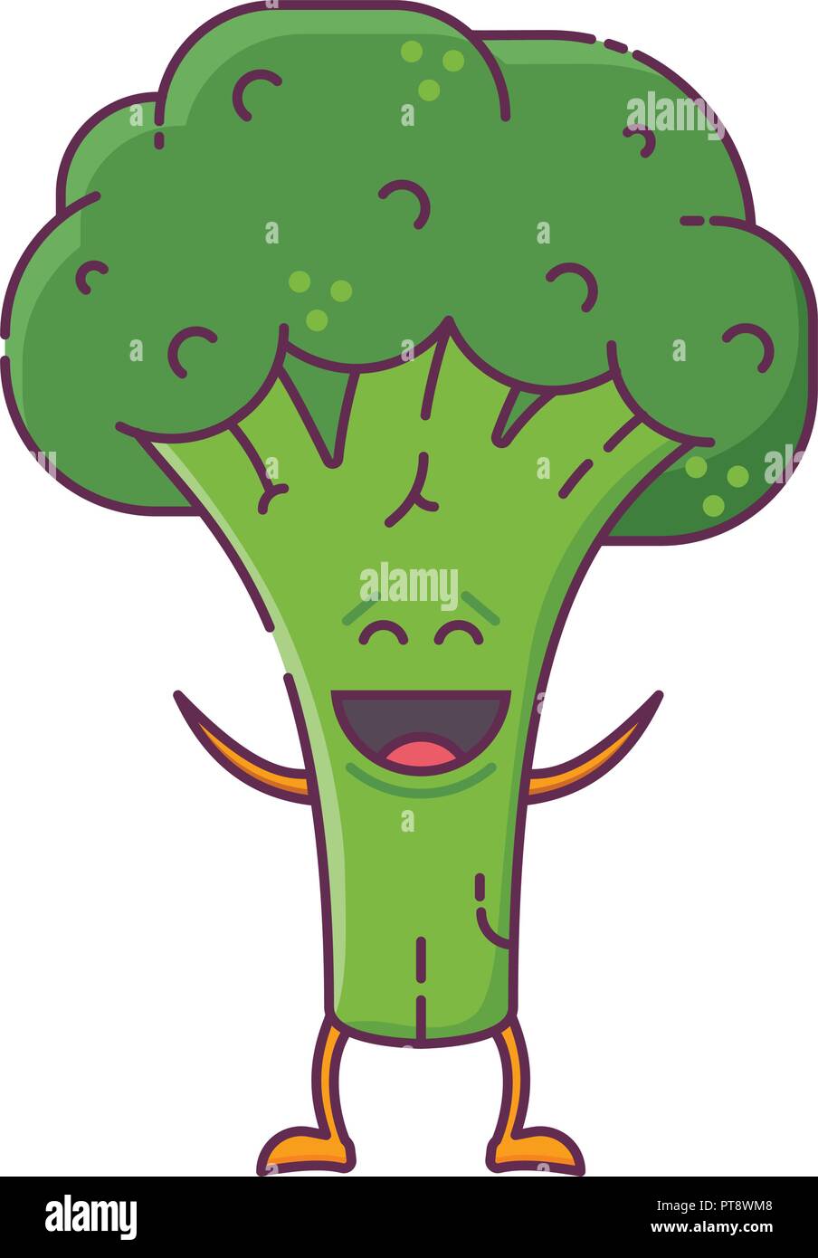 Broccoli Cartoon Character Stock Photos & Broccoli Cartoon Character ...