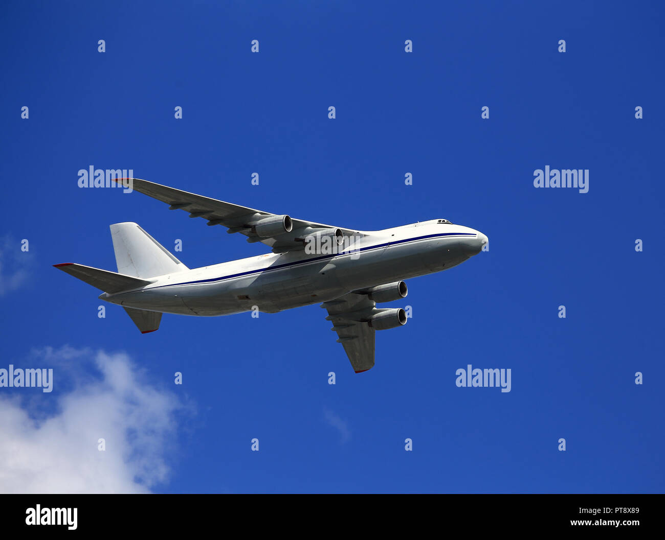 Large cargo aircraft gaining altitude after take-off Stock Photo - Alamy