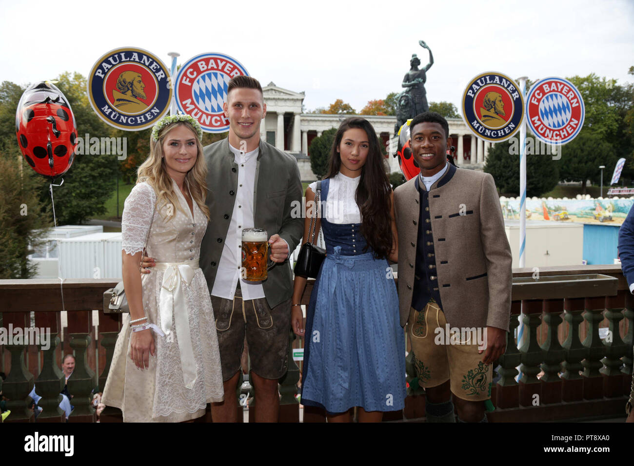 Munich Germany 7.10.2018, players Niklas SŸle (Sule, Suele, 2nd fr.left ...