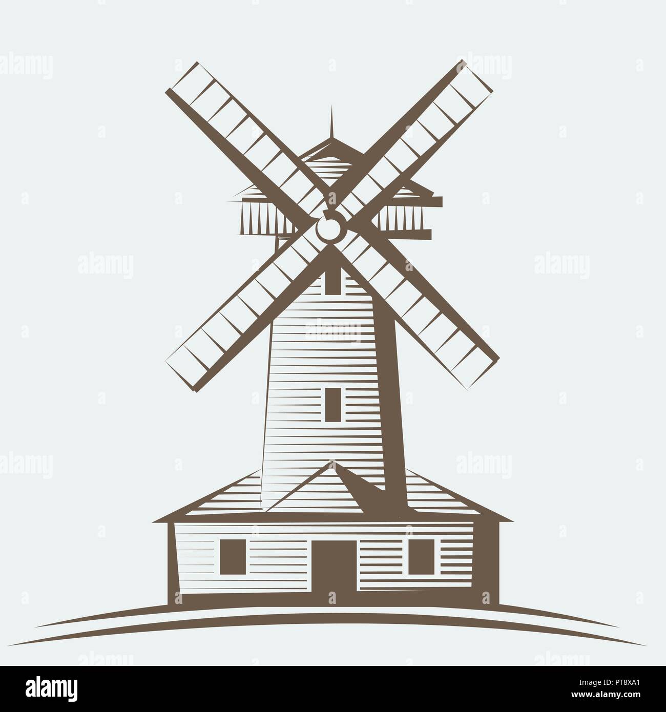 Windmill logo hi-res stock photography and images - Alamy