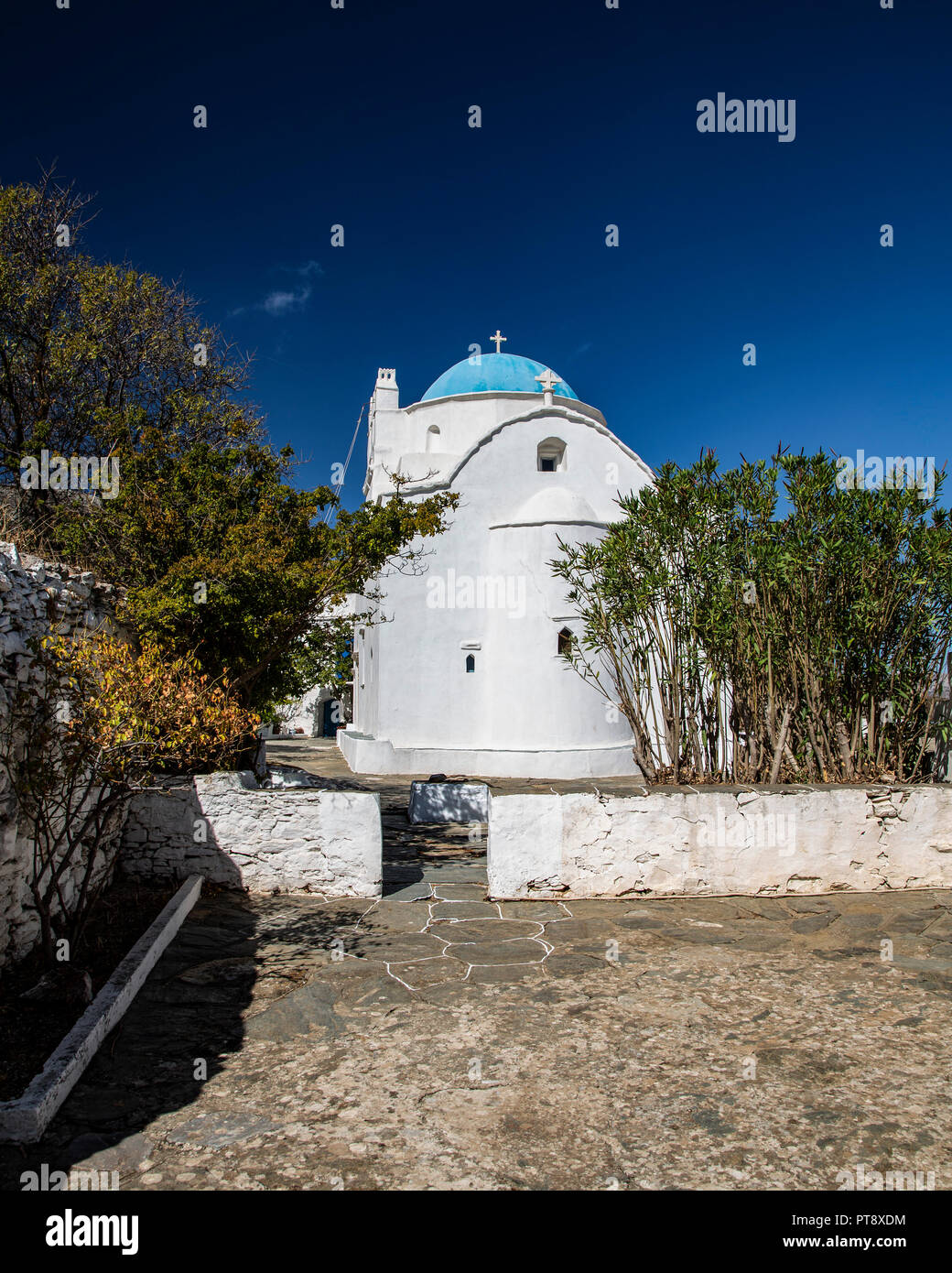 The Greek Orthodox church of Agia Varvara between Kamares and Apollonia ...