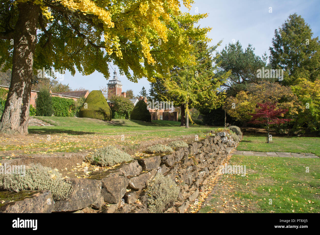 Autumn colours at Tylney Hall and gardens, a grand Victorian mansion ...