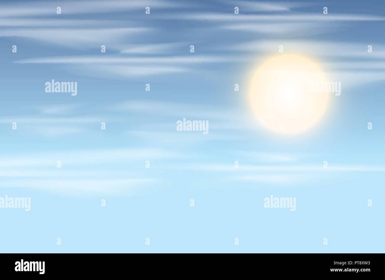 Sky and sun background illustration Stock Vector Image & Art - Alamy