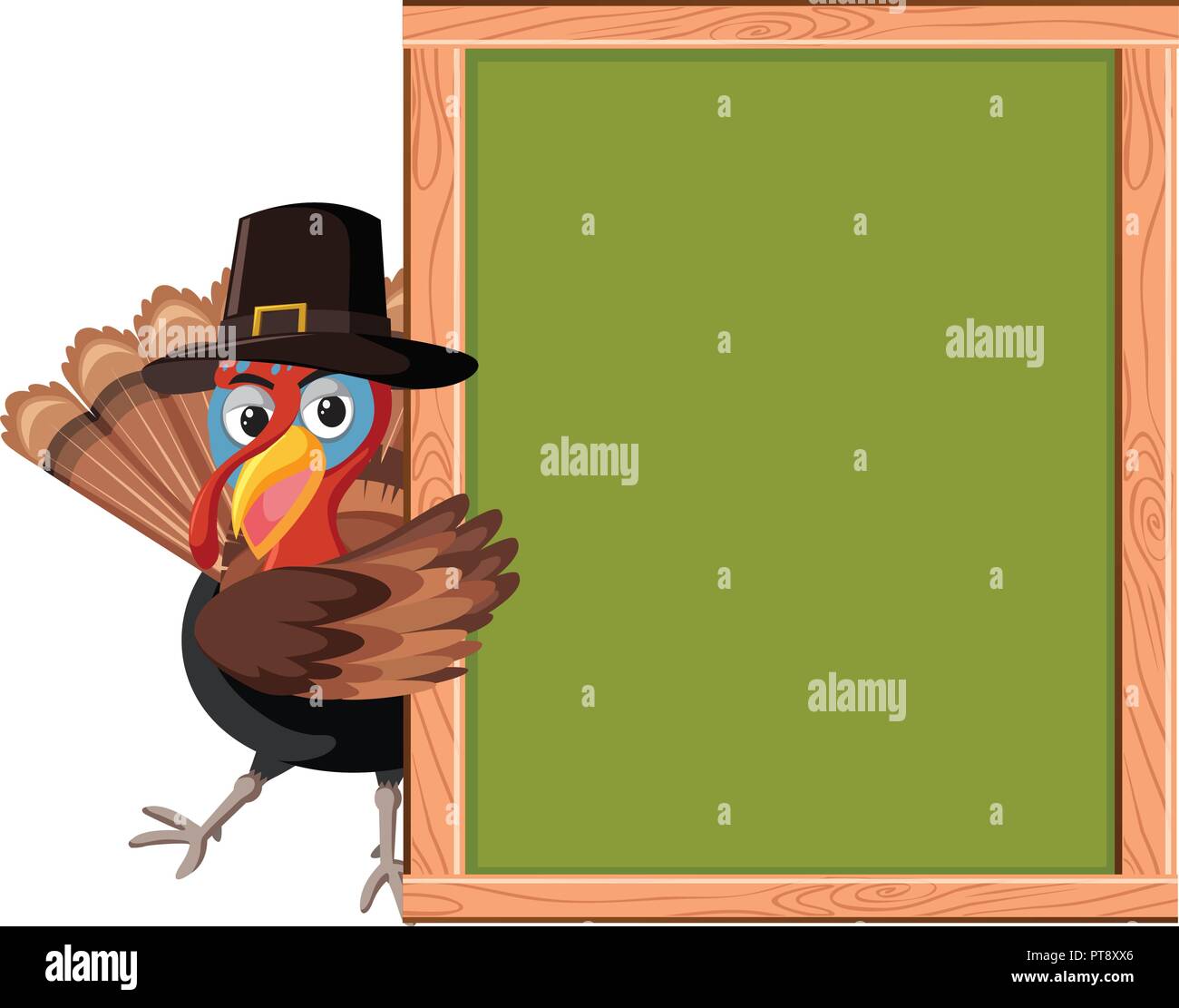 Turkey with empty frame illustration Stock Vector Image & Art - Alamy