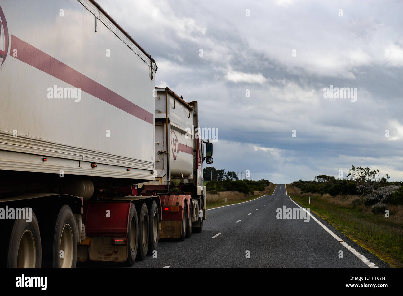 Australian road train hi-res stock photography and images - Alamy