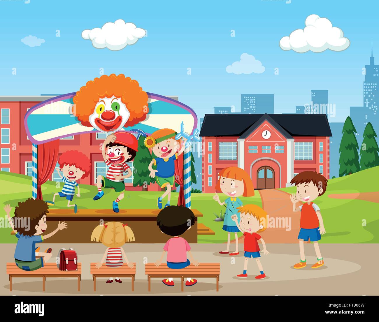 Performance outside Stock Vector Images - Alamy