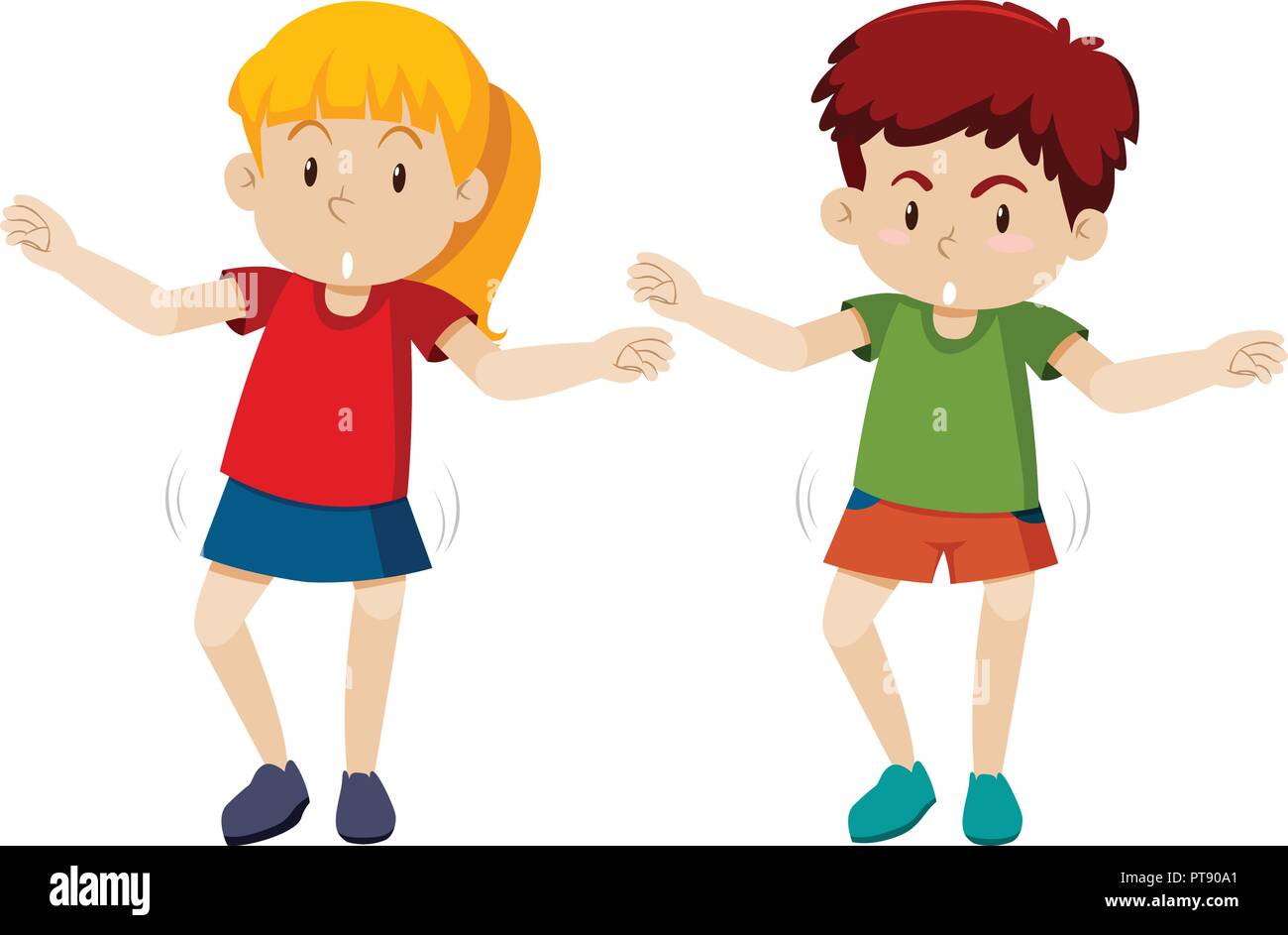 Two people dancing white background illustration Stock Vector Image ...