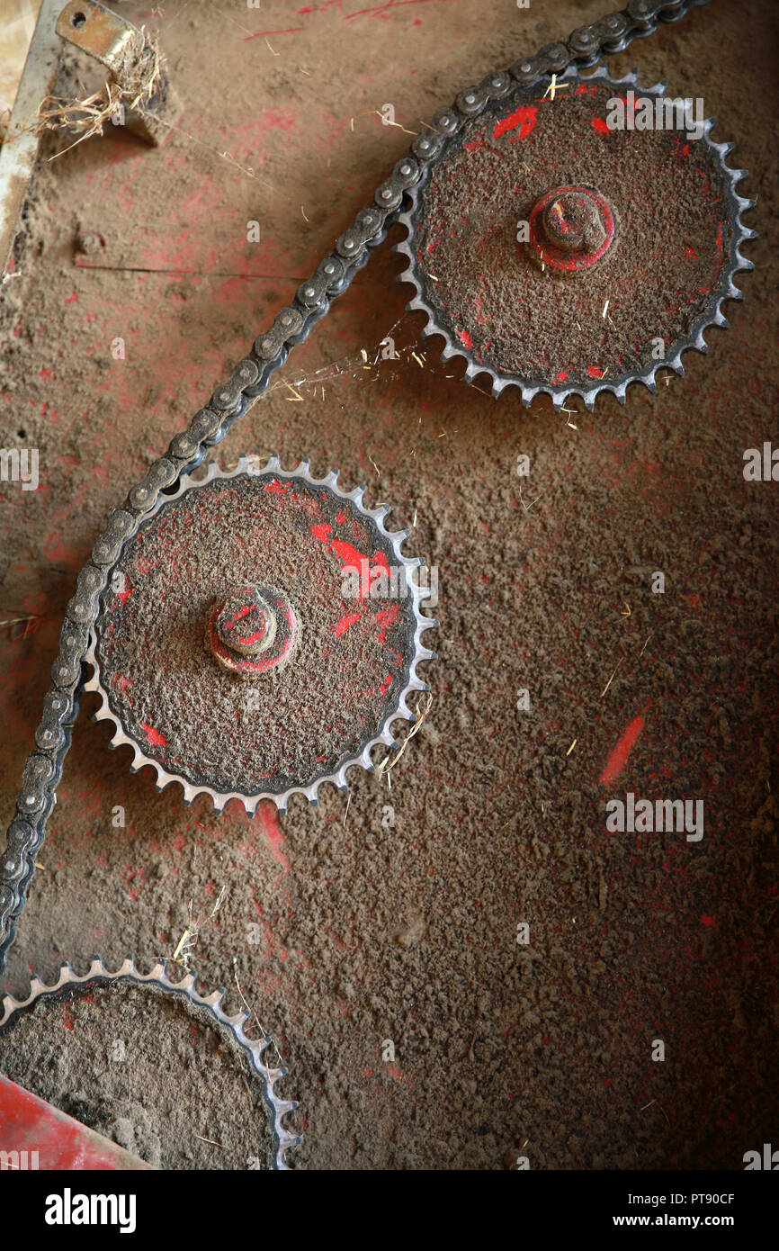 Chain and cogs Stock Photo - Alamy