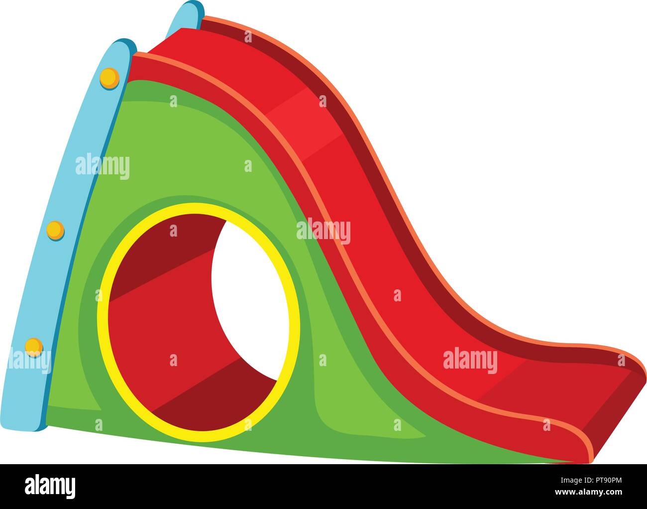 Playground slide white background illustration Stock Vector Image & Art ...