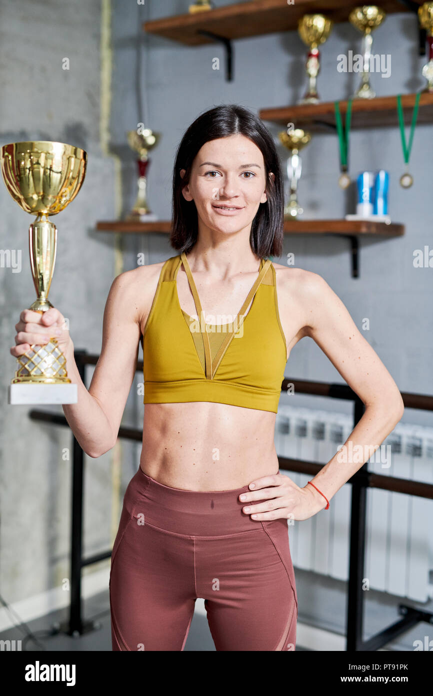 Woman holding trophy hi-res stock photography and images - Alamy Woman holding trophy hi-res stock photography and images - Alamy