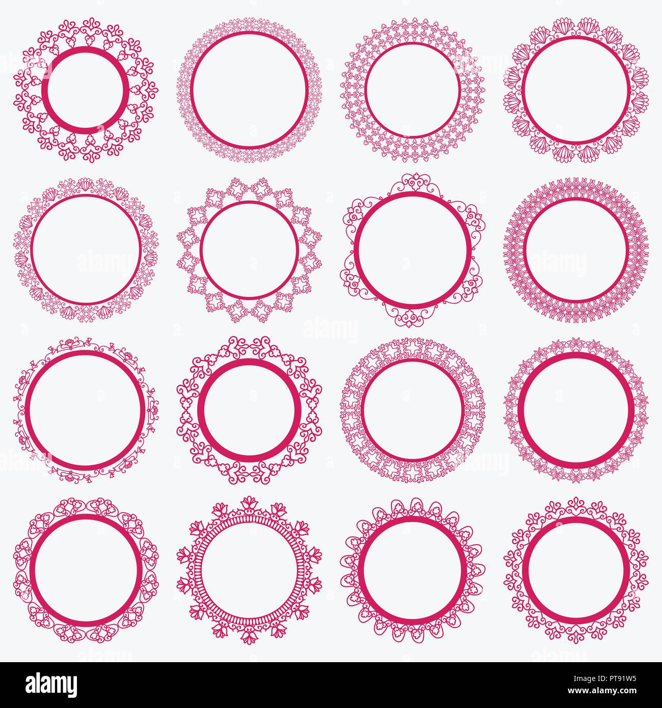 Elegant Lace Borders Frames laser cut Stock Vector Image & Art - Alamy