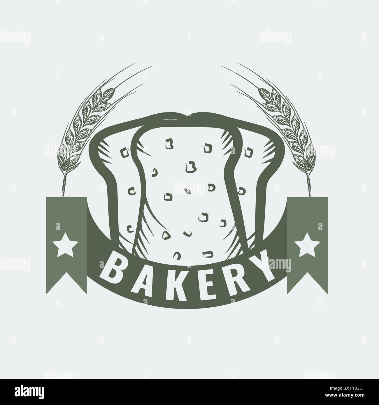 Fresh Bread Logo Bakery Badge And Bread Logo Icon Modern Style Vector