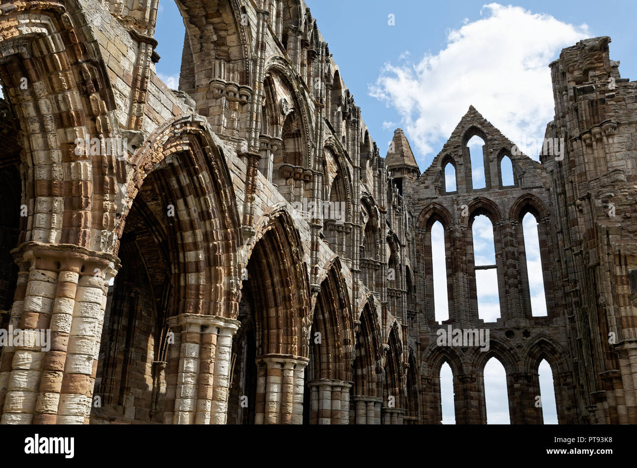Whitby Abbey, East Cliff, Whitby, North Yorkshire, England, UK Stock ...
