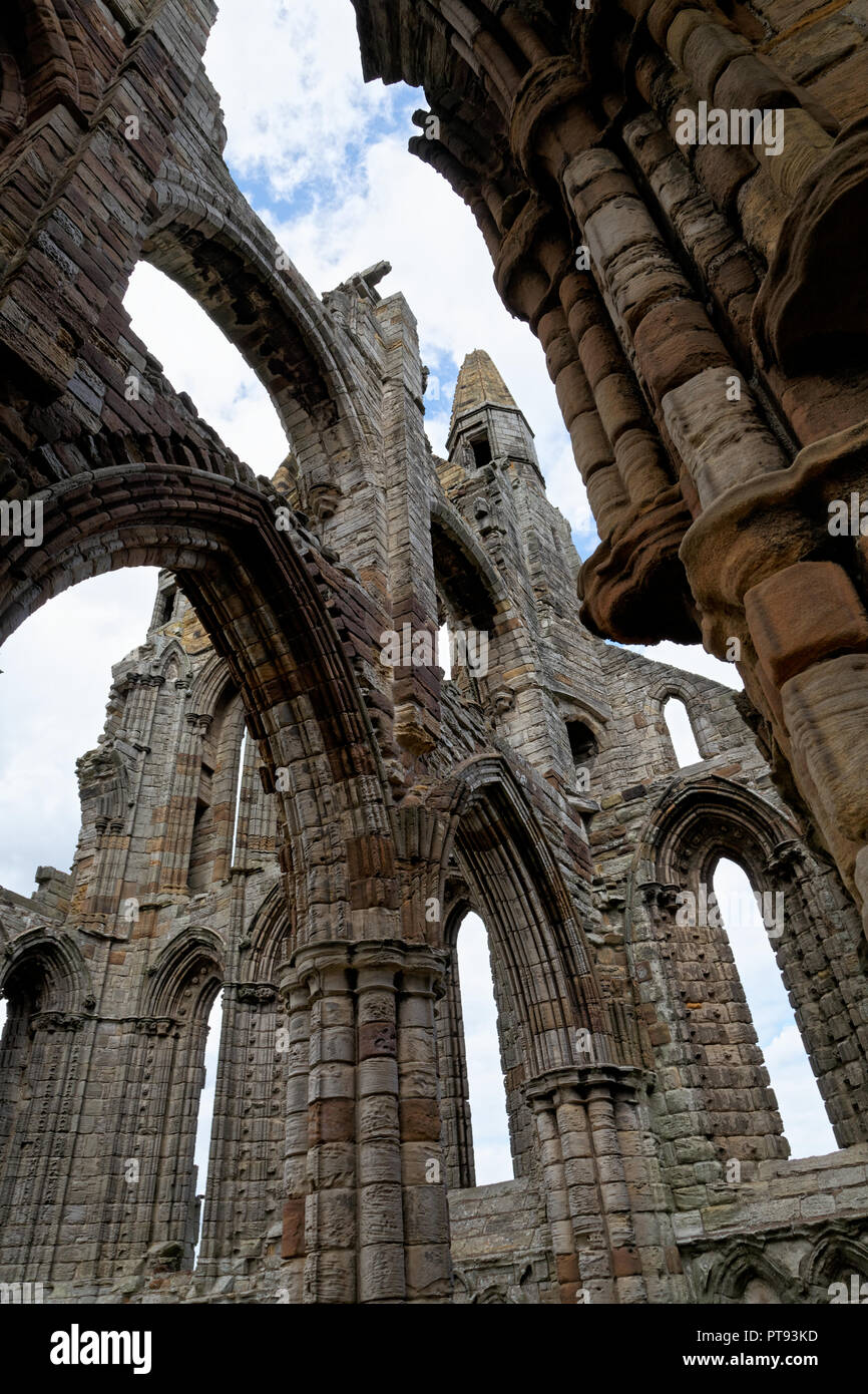 Whitby Abbey, East Cliff, Whitby, North Yorkshire, England, UK Stock ...