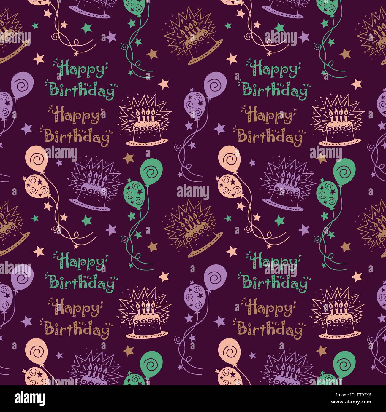 Birthday pattern hi-res stock photography and images - Alamy