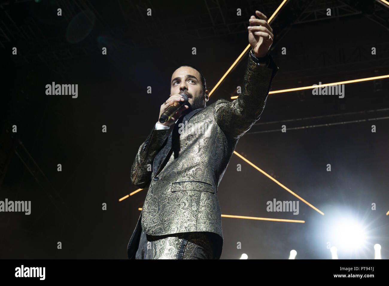 Columbian singer Maluma performs at the WiZink Center as part of his 'F ...