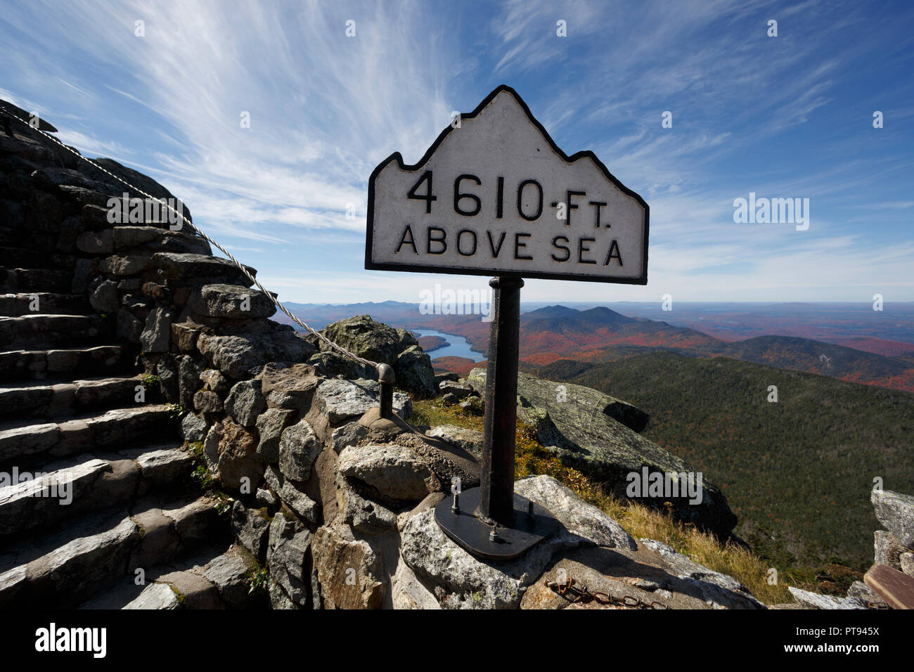 Summit trail, Whiteface Mountain, Adirondacks, New York, USA Stock ...